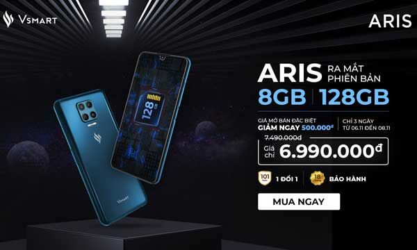 Vsmart Aris ra mắt phiên bản nâng cấp với mức giá giữ nguyên