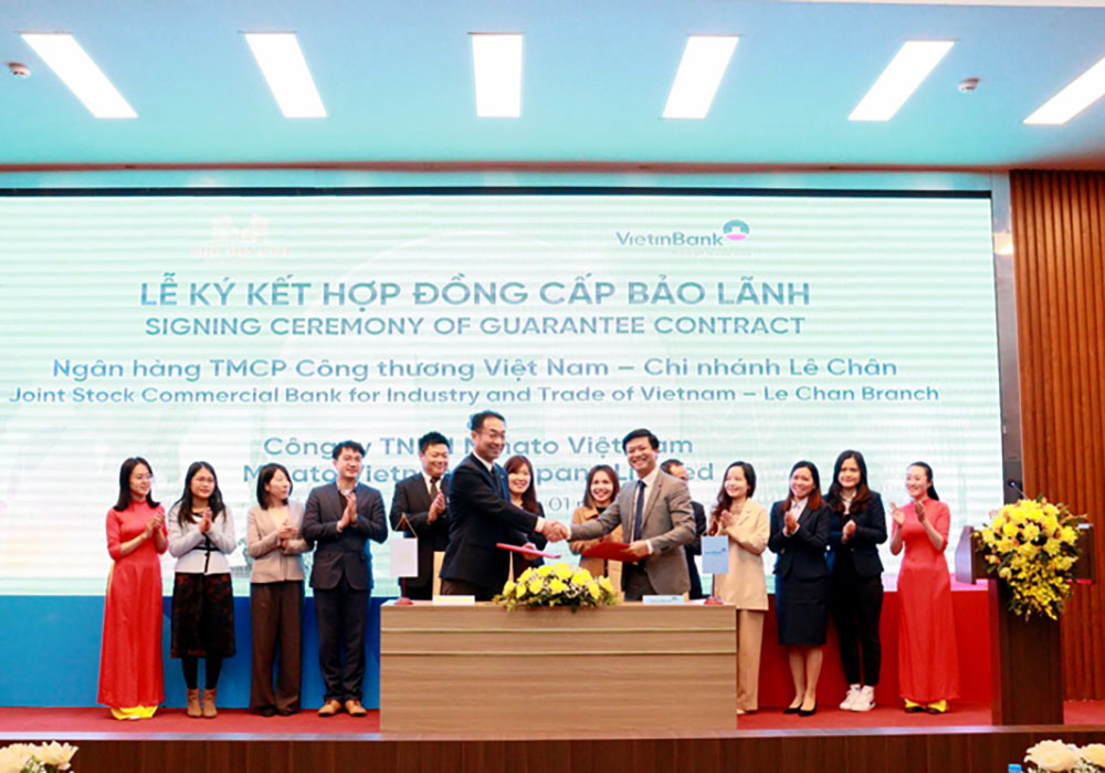 VietinBank Lê Chân ký kết hợp đồng cấp bảo lãnh trị giá 800 tỷ đồng với ...